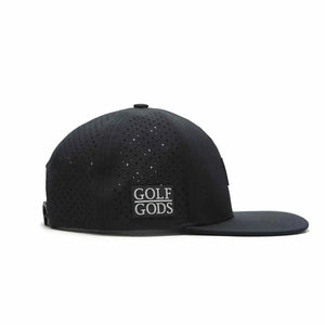 GOLF GODS - GOLF GODS TOUR PRO Golf Hub Golf Hat in Black with Flat ...
